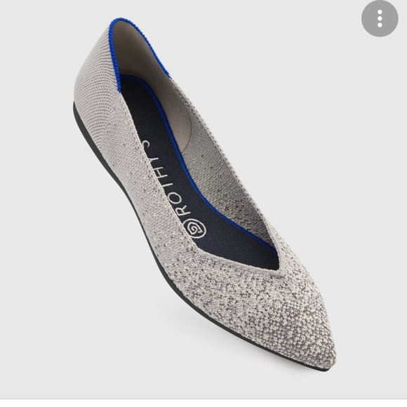 Rothy's | Shoes | Rothys Limited Edition Pearl Metallic Point Flats ...